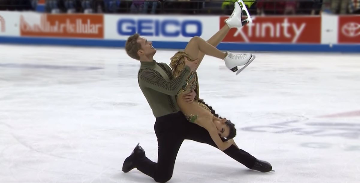 Ice Dancers Perform Stunning 'Snake Charmer' Routine and the Crowd Goes ...