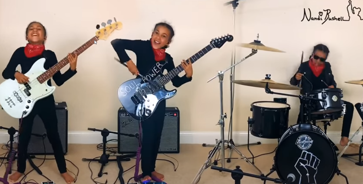 10-Year-Old Nandi Bushell is a One-Girl-Band, Performs 'Cochise' by ...